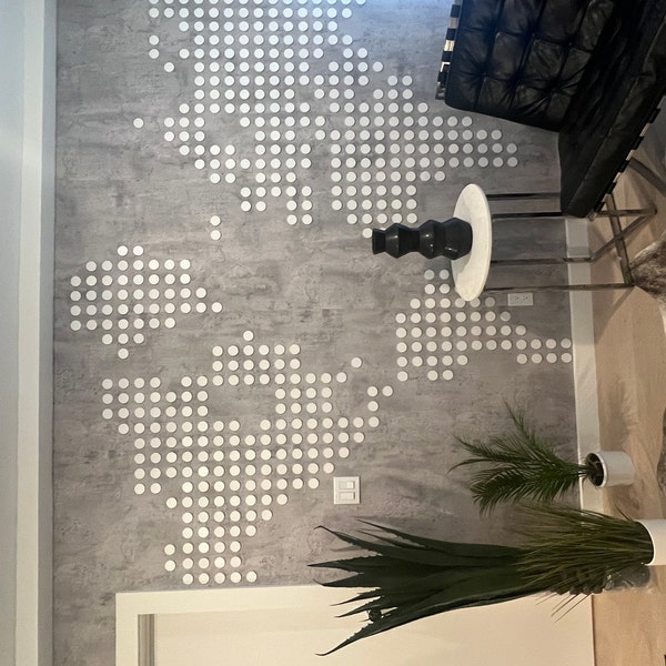 3D World Wall Map of the World Map , Elevated Office Decor, Home Decor ...