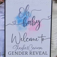 Diapers and Wipes Raffle Table Sign Baby Shower Boy Girl Gender Reveal ...