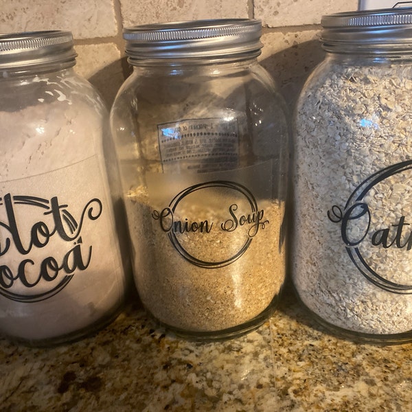 FRONT DECALS ONLY - You Pick Craftologist Pantry Title Labels for Your ...