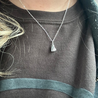 Sterling Silver Mobius Strip Necklace Small Math Mathematical Sculpture ...