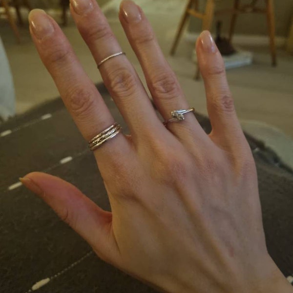 3mm Wide Mobius Ring in Recycled Sterling Silver - Eternity Ring ...