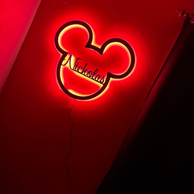 Luigi Led Sign Wall Art Decor Glow in the Dark Wall Art Kids Room Decor ...