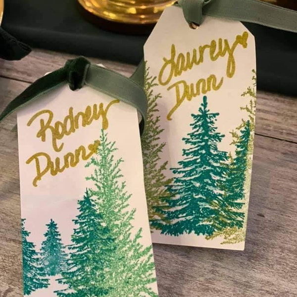 Classic Fir Tree Rubber Stamp From Oldislandstamps - Etsy