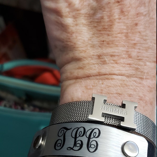 Personalized Monogram Bracelet, Monogram Jewelry, Initial Bracelet ...