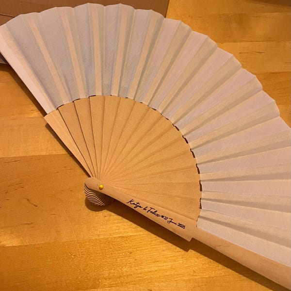Éventails personnalisés pour mariage - cadeau original - éventail ...