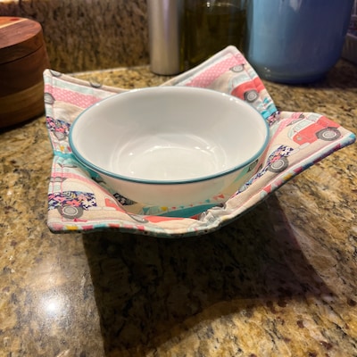 Microwave Bowl Cozy Sewing Tutorial Hot Bowl Cozy Holder Soup Bowl Cozy ...