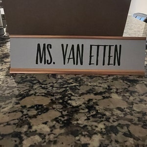 Trendy Teacher Desk Plate Custom Classroom Decor - Etsy