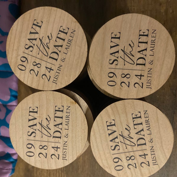 Save the Dates Magnet With Cards | Simple Save the Date Wedding Magnets ...