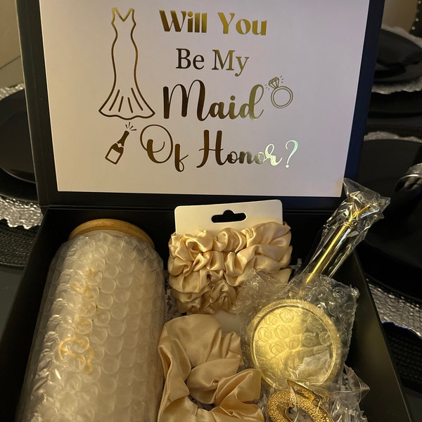 Personalized Bridesmaid Gift, Personalized Proposal Box, Bachelorette ...