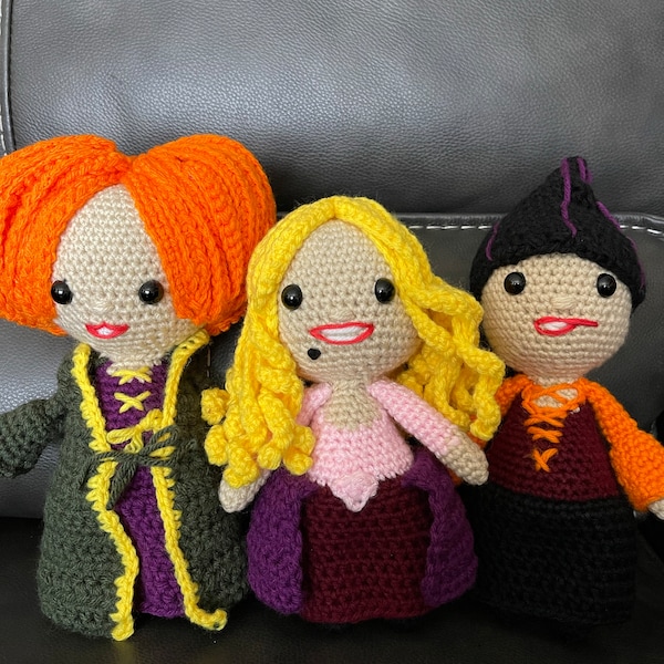 PATTERN ONLY* BUNDLE* Hocus Pocus Sanderson Sisters Inspired Amigurumi ...