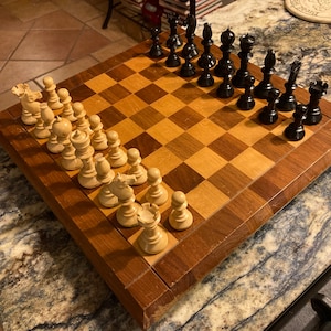 Camel Bone Chess Set Dome King 3.5 Hand Carved Unique | Etsy