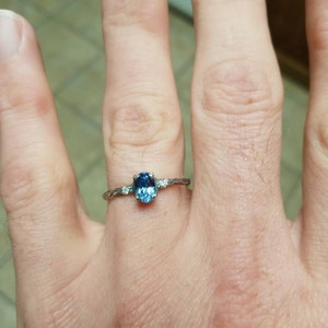 Unusual Garnet Branch Engagement Ring Twisted Branch Ring | Etsy