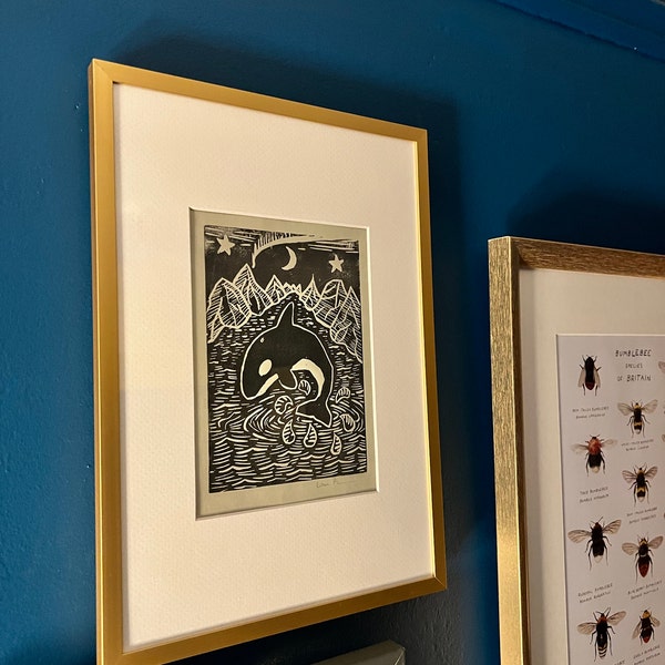 Roe Deer Buck Original Lino Print - Etsy UK