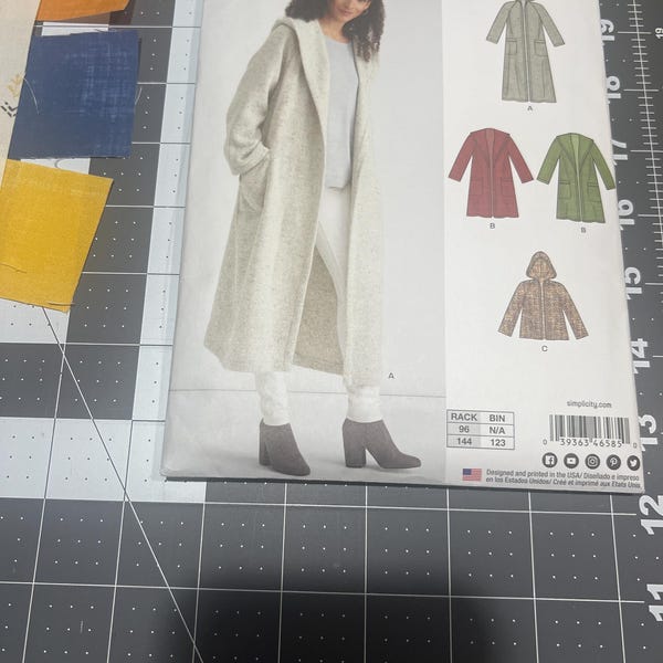 Sewing Pattern for Womens Coat With Hood, New Look N6585, New Pattern ...