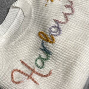 Personalised Knitted Jumper Baby Jumpers Name Jumper Keepsake Jumper ...