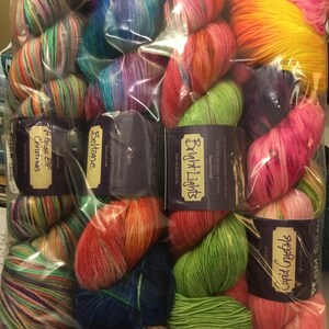 Gothic Lisa Frank Indie Dyed Yarn | Etsy