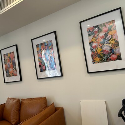 Australian Protea Pop Abstract Painting DIGITAL Art Print, Native ...