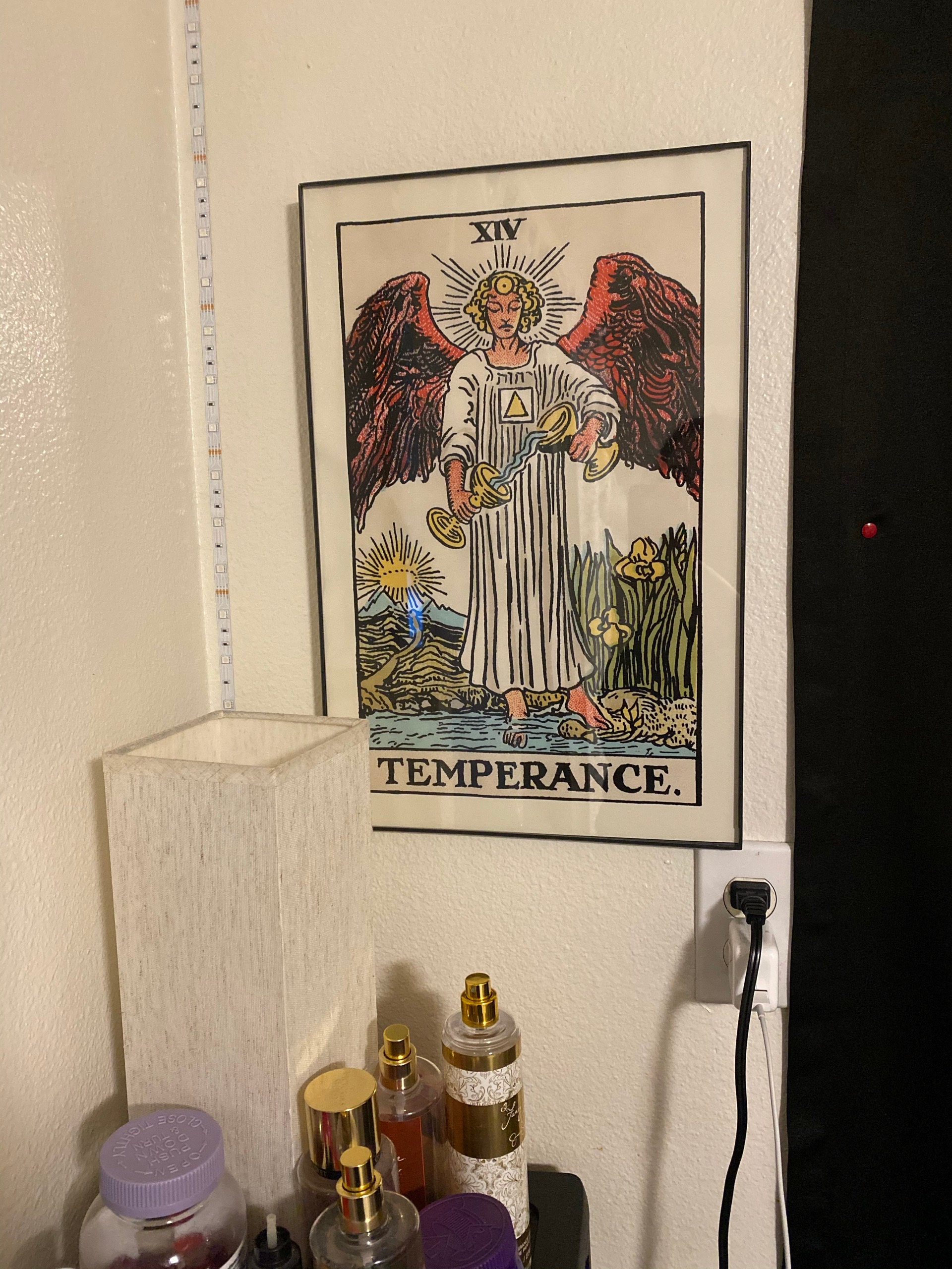 Temperance Tarot Card Print the Temperance Card Poster No | Etsy