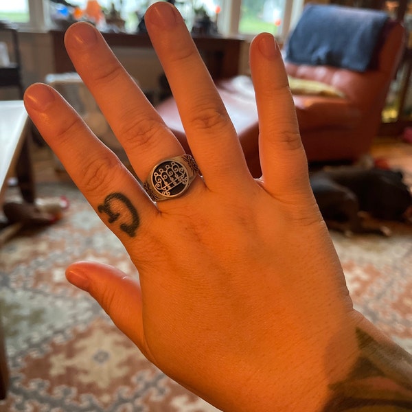 King Paimon Goetia Ring Ars Goetia Demon Seal Lemegeton - Etsy