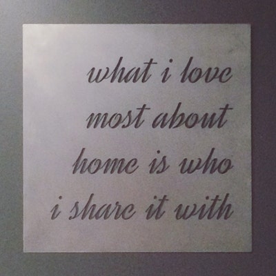 Custom Metal Quote Sign and Sayings, Inspirational Personalized Sign ...