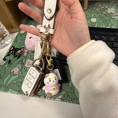 Puppycat Stash Keychain Polymer Clay Stash Jar Kawaii Cute Cartoon Cat ...