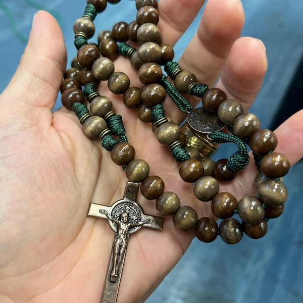 Road to Damascus Catholic Rosary for Men With Exclusive Wood Beads ...
