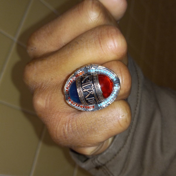 Spain Andalusia Alhambra Men's Silver Ring, Private Collection Ring ...