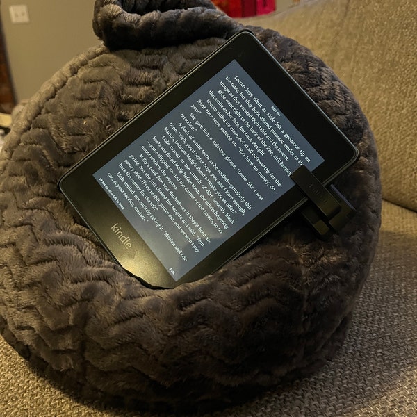 Large Book Pouf, Kindle Pillow, iPad Tablet Stand, Gift for Book Lover ...