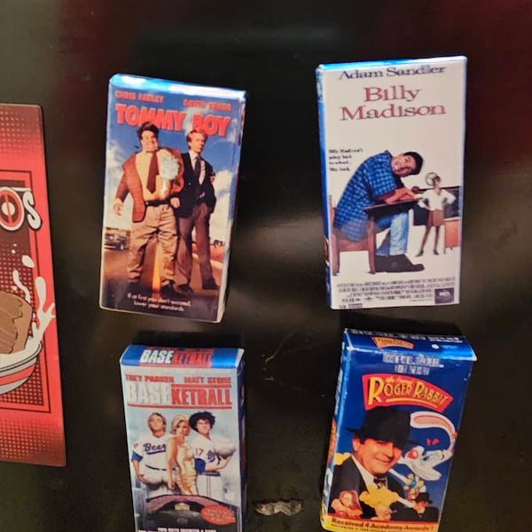 Handmade 3D Comedy Movie VHS Tape Magnets: Retro Fridge Decor - Etsy