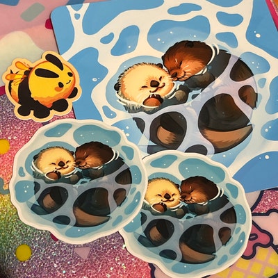 Sea Bunny Vinyl Sticker - Etsy