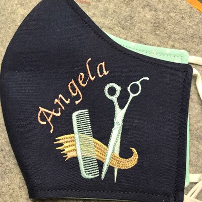 Hair Stylist Tools Machine Embroidery Design, Hairdresser Embroidery ...