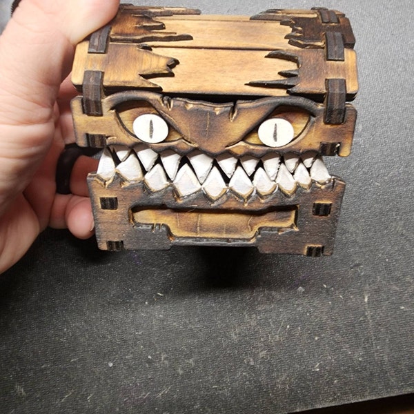 Mimic Chest Laser Cut Files: SVG, PDF, CDR (3-5mm) - Etsy