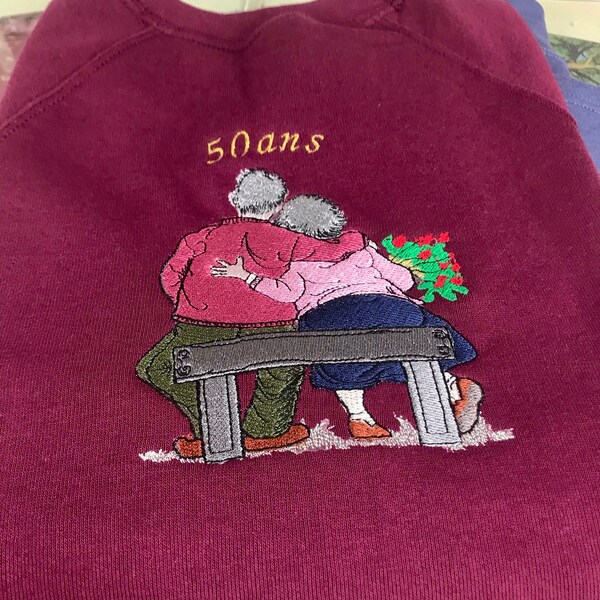 Grandparents Embroidery Design, Grandma, Grandpa Machine Embroidery ...