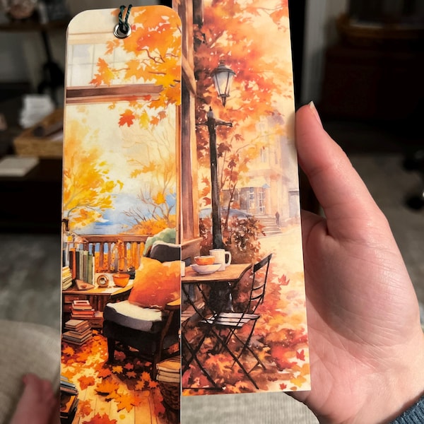 Autumn Bookmarks, Fall Bookmark, Leaves Book Mark, Trees Book Marks - Etsy