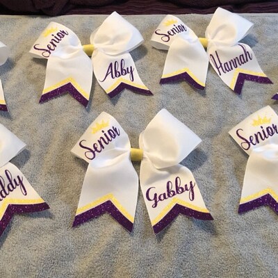 Cheer Bow Template Stripes & Arrow Tails Svg for Vinyl Heat Transfer 3 ...