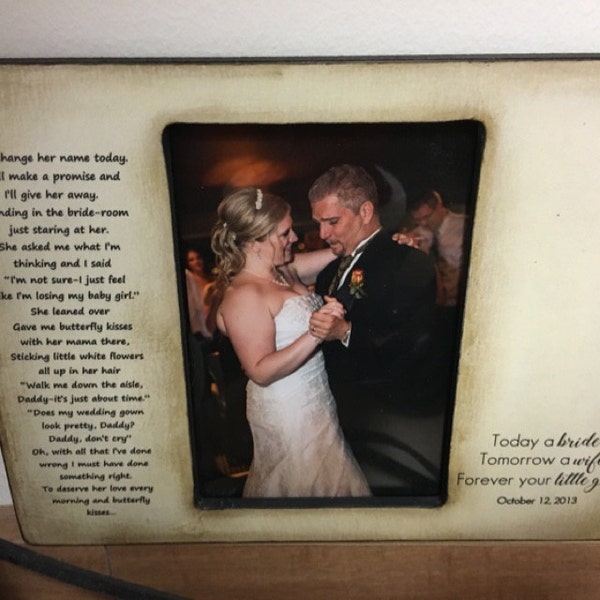 Father Daughter Dance Picture Frame, Daddy and Me, Our First Dance ...