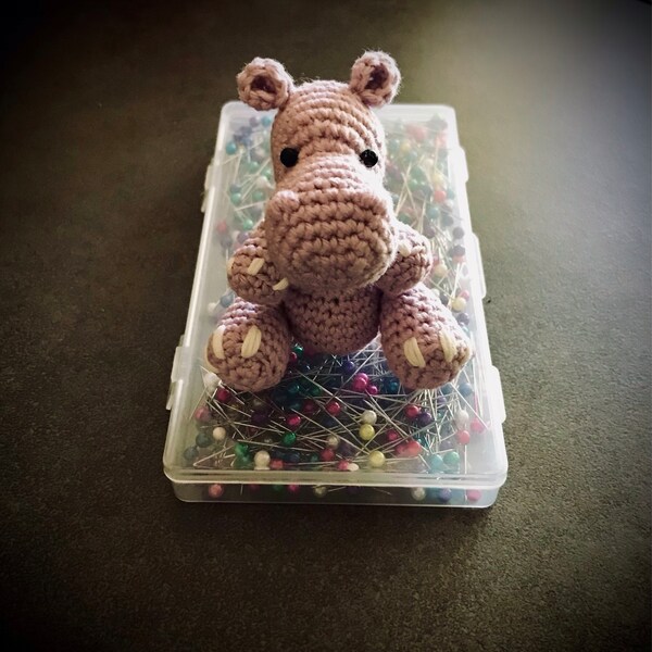 Mini Hippo Amigurumi Pattern, Mini Crochet Hippo Tutorial, Crochet ...