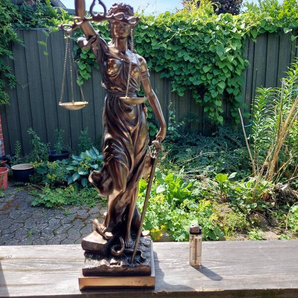 Big Justice Lady Statue, 20" Inch Virtues of Justice Greek Idol, Roman ...