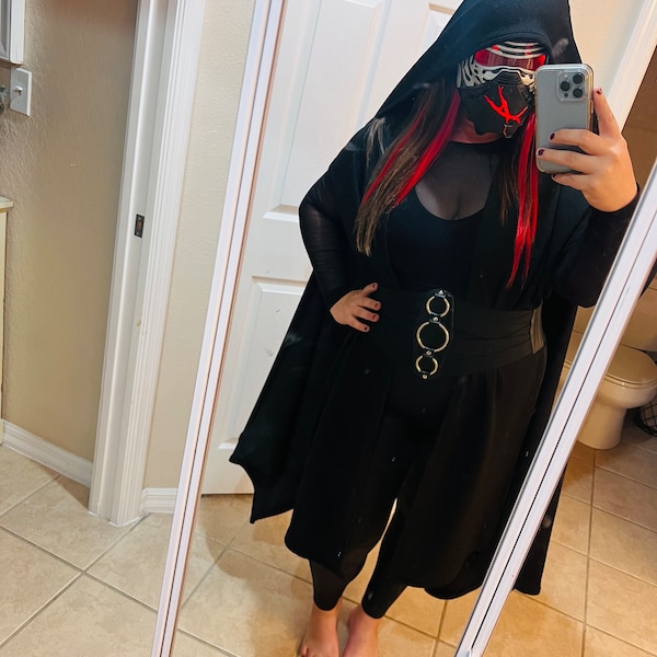 Black Sith Robe, Sith Cosplay, Versatile Scifi Cloak, Sith Costume ...