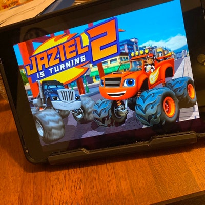 Blaze Backdrop Blaze Birthday Backdrop Blaze Banner Blaze - Etsy