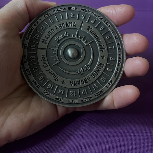 Tarot Wheel-unique Tarot Deck Coin, Fully Functional Spinning Tarot ...