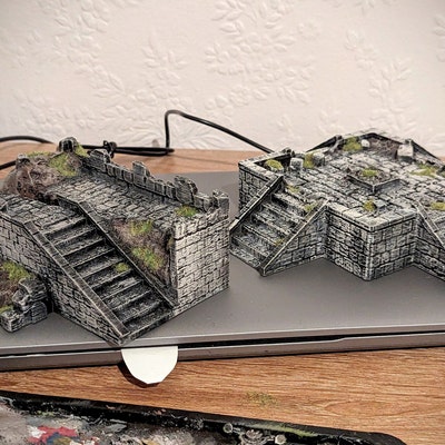 Sci Fi Gothic Train Set 3D Printed Gaming Terrain Warlayer - Etsy