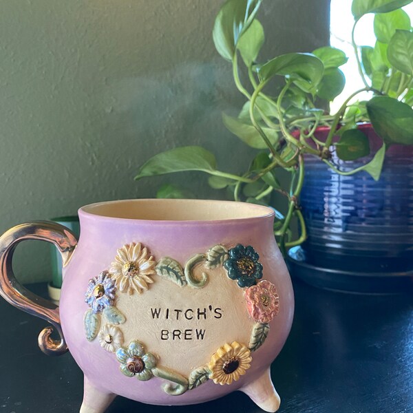 Custom Cauldron Mug PRE-ORDER • Handmade Pottery Ceramic Coffee Mug - Etsy