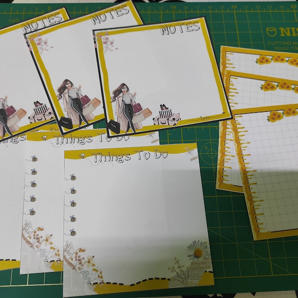 Digital and Printable Memo Pad, Notes, Stationary, Journal, Diary ...