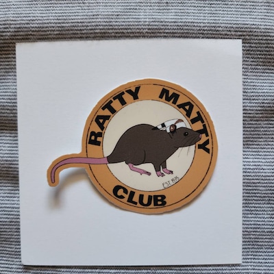 Ratty Matty Club Sticker Matty Healy Stickers the 1975 Laptop Stickers ...