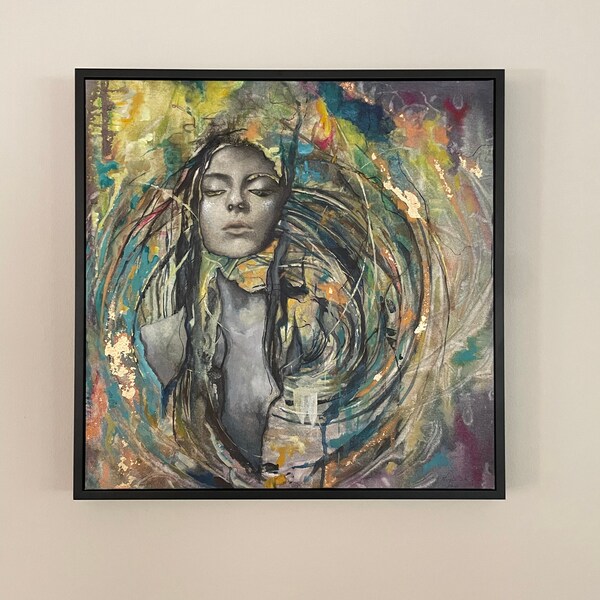 Pencil Graphite Drawing on Paper .modern Art.portrait Drawing ...