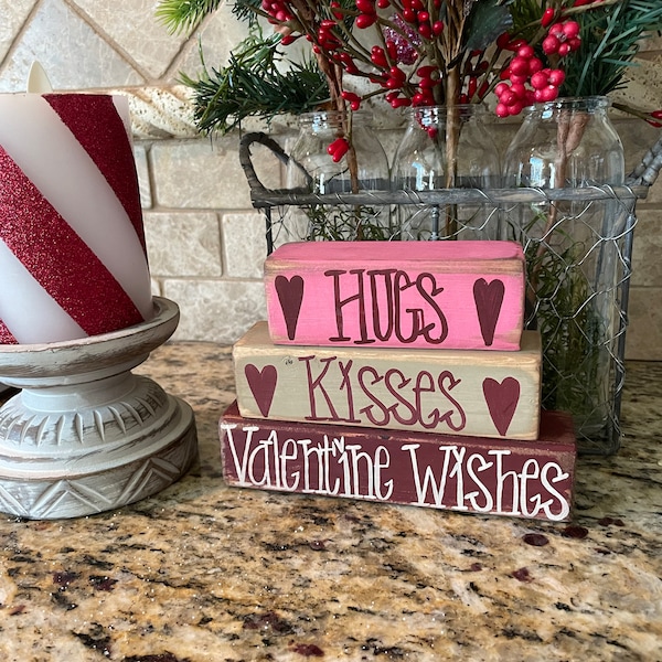 Hand Painted Lettered Distressed Valentine Sheep Valentine Wishes 2 ...