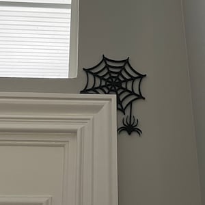 Halloween Door Corner Sign Spider Web Halloween Decor - Etsy