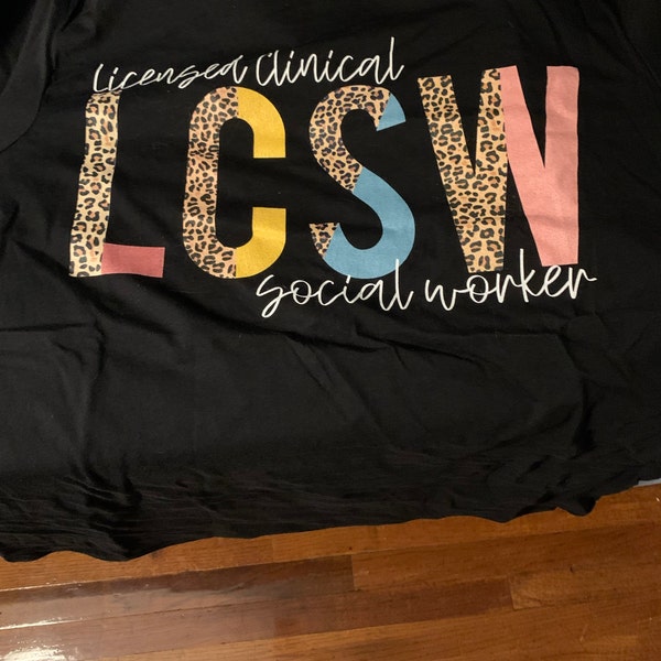 LCSW Tee Social Worker Shirt Social Worker T Shirt Gift for Social ...