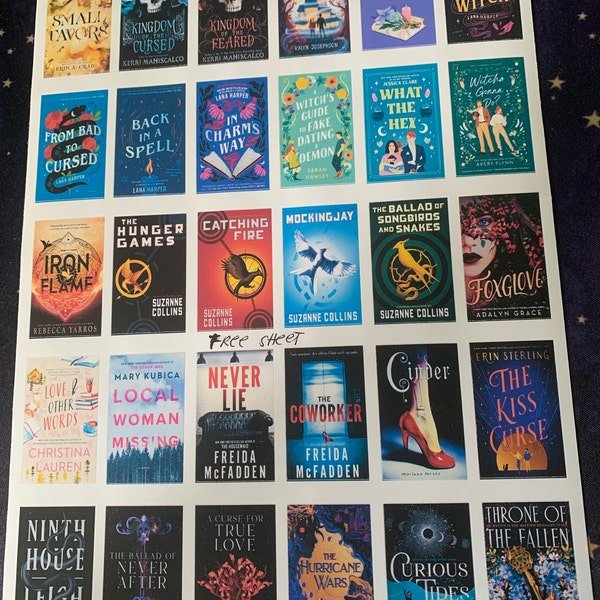 Waterproof, 30 Custom Book Cover Stickers for Book Journals, Reading ...